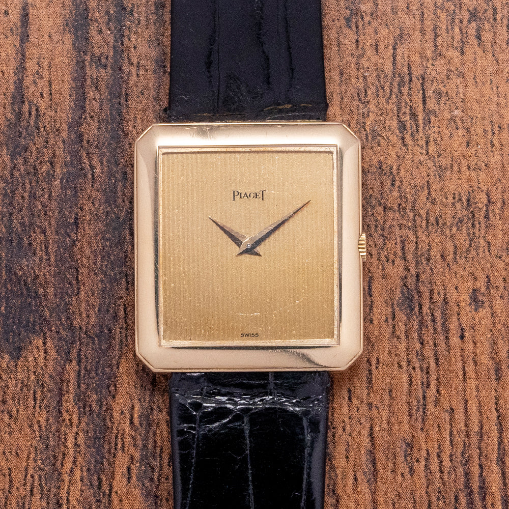 1970s Piaget Protocole 'Tank' 18ct Yellow Gold 25x27.5mm 91542