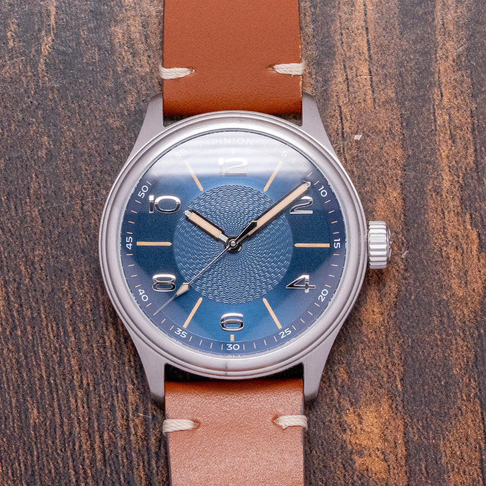2022 Pinion Neutron ST-BL Blue 38.5mm Automatic on Strap