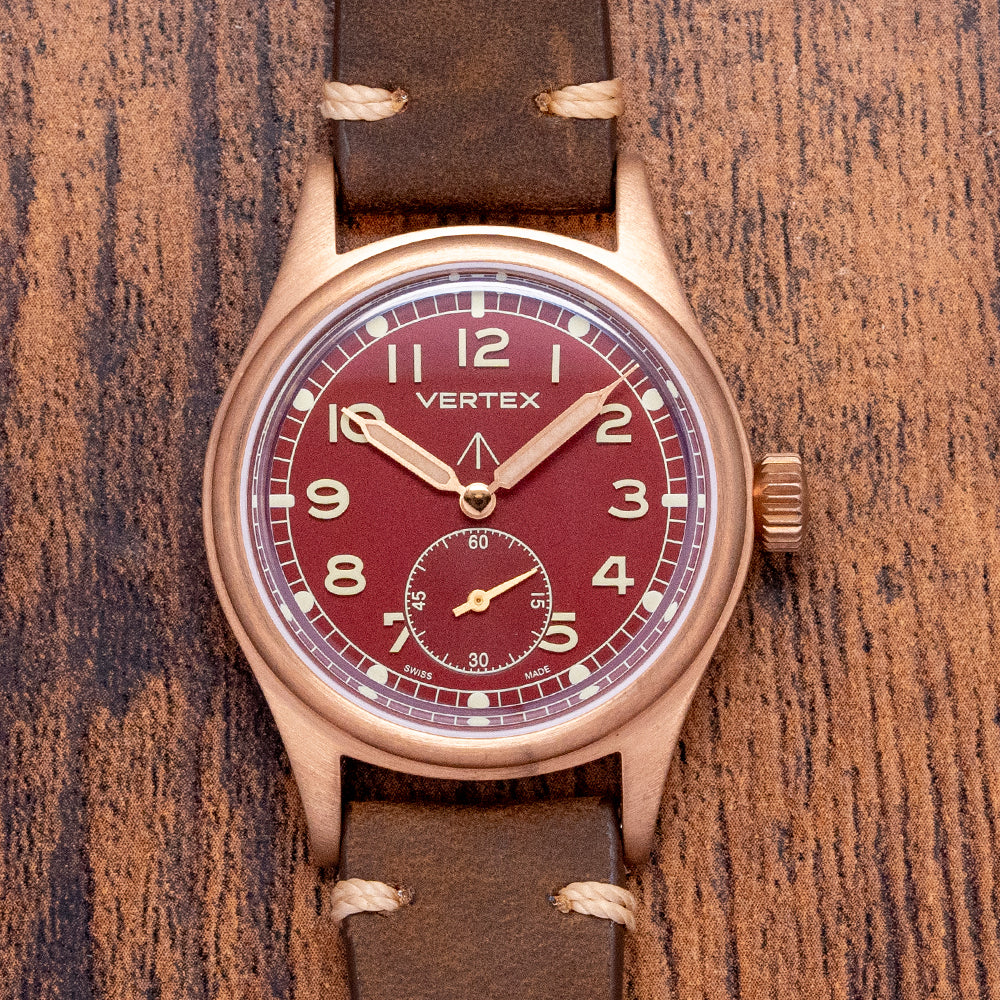 2024 Vertex M36 Armistice Day Red Dial Bronze Limited to 9