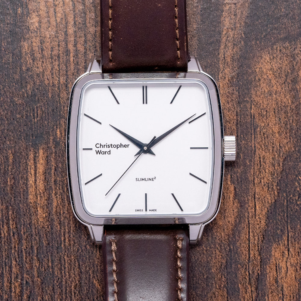 2018 Christopher Ward C5 Malvern Slimline² Square Manual 37mm