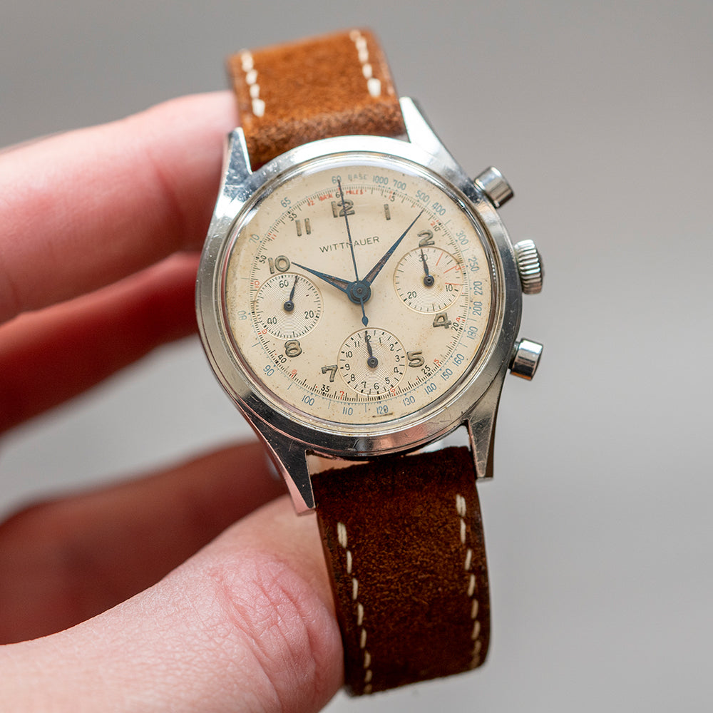 1950s Wittnauer 6002/5 Chronograph Valjoux 72 - vault