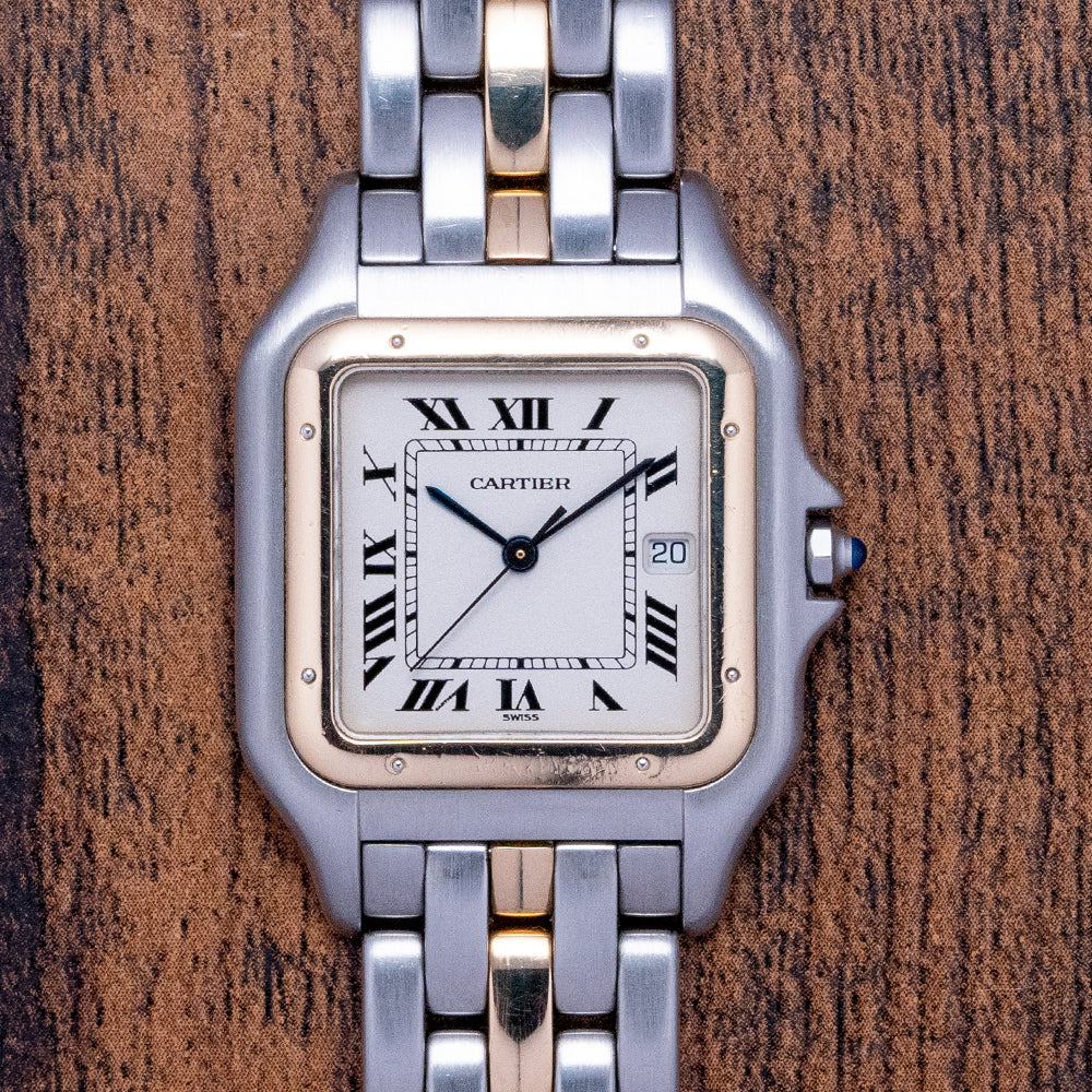 1990s Cartier Panthère Jumbo Steel & Gold 29.5mm 187957