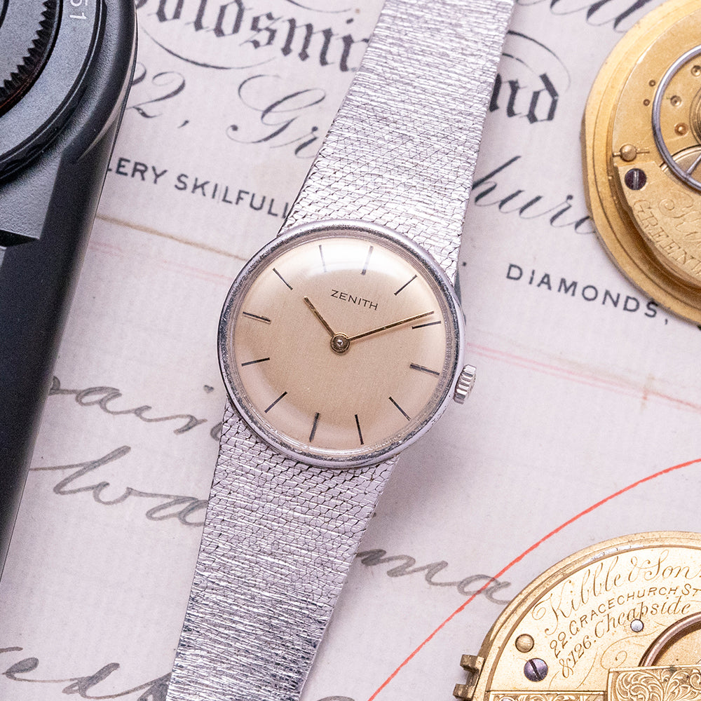 1976 Sterling Silver Zenith on Silver Bracelet 1885/2 – KibbleWatches