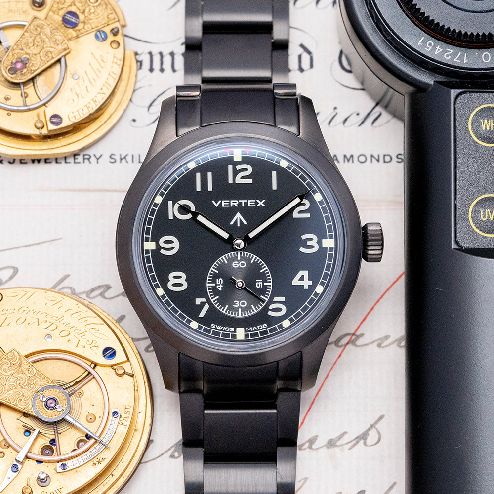 2023 Vertex M100 Black Automatic on Bracelet M100AC – KibbleWatches