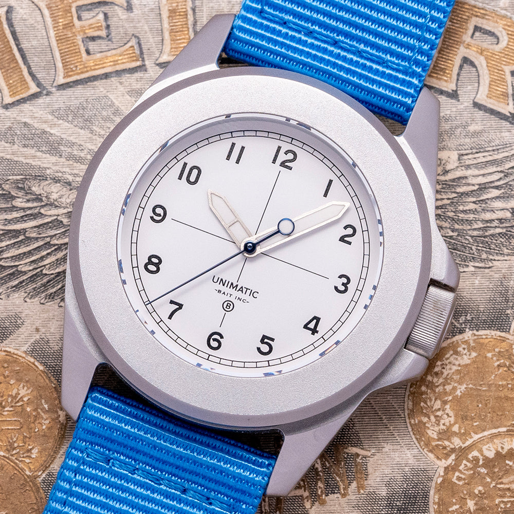 2022 Unimatic x Bait Polar White Automatic U4-BTS – KibbleWatches