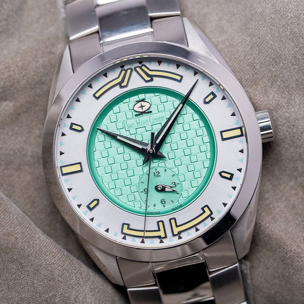 2021 Swiss Watch Company Sport Green Dual Time 41mm