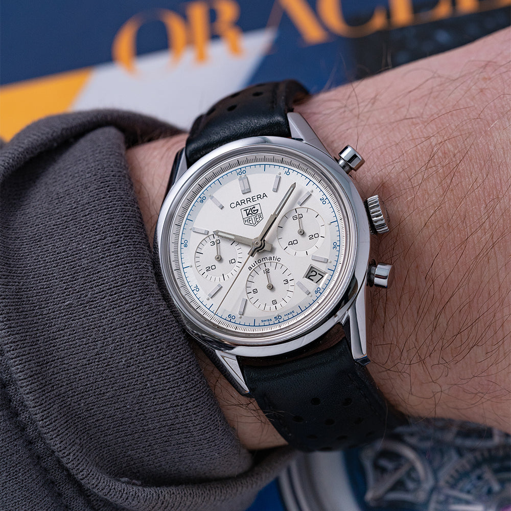 TAG Heuer Carrera Chronograph White CV2110-0 – KibbleWatches